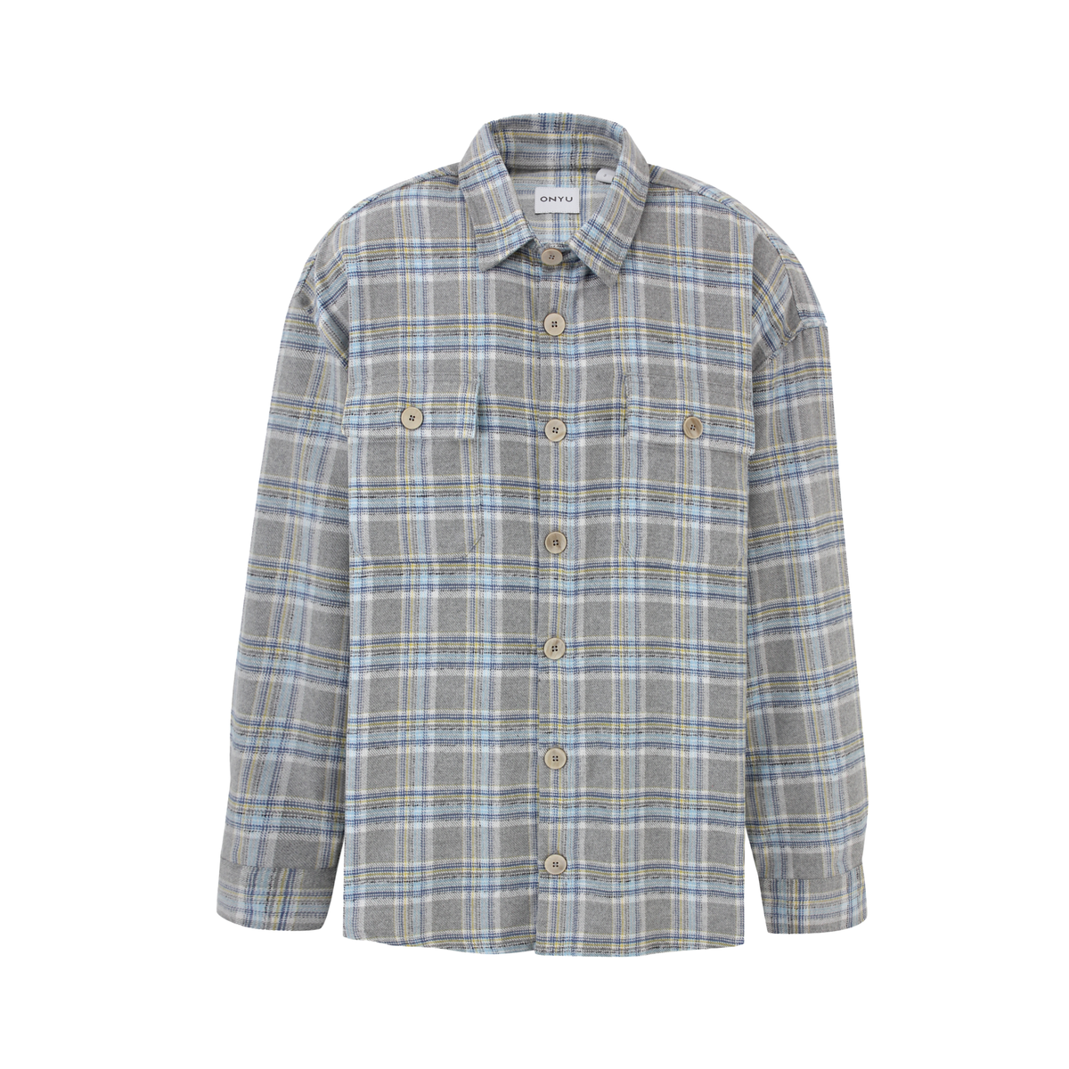 Lime/Grey Checkered Overshirt – ONYU